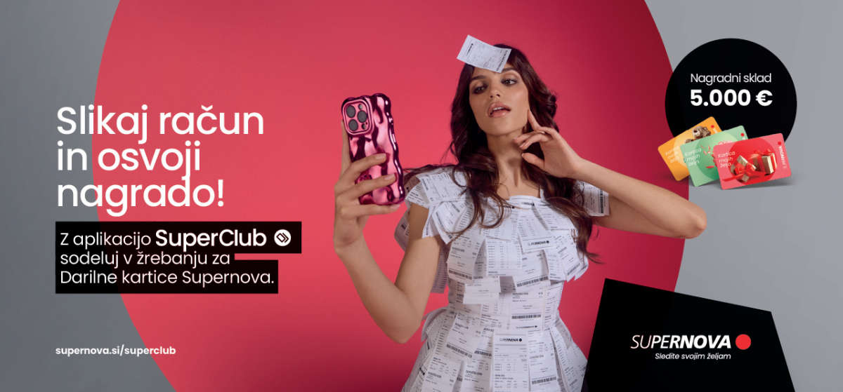 Slikaj račun in osvoji Darilno kartico Supernova! - siol.net