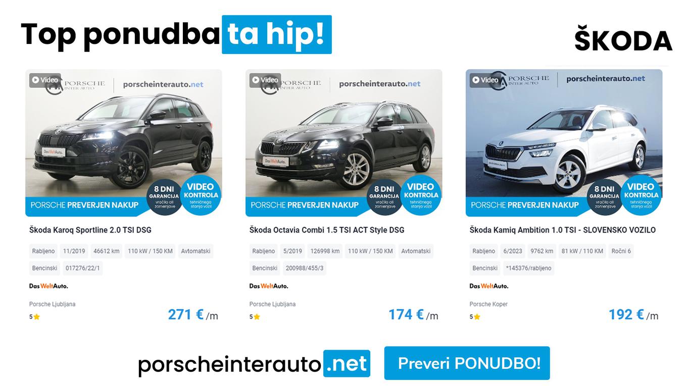 Rabljena vozila: izbor trenutno najbolj iskanih v Sloveniji - siol.net