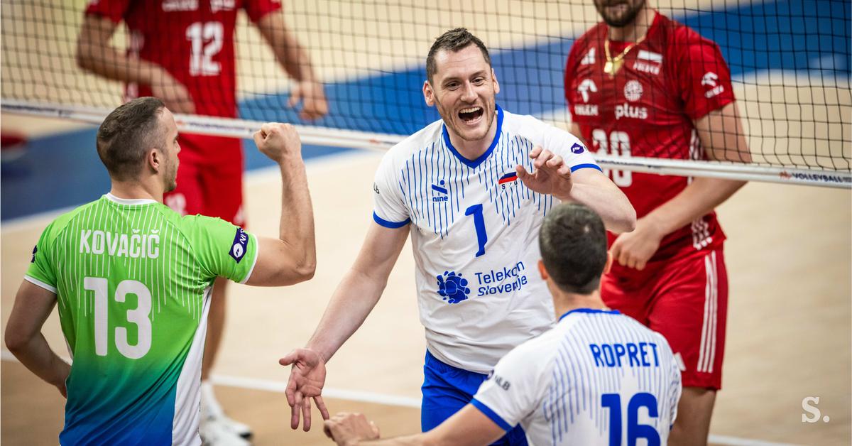 Slovenski odbojkarji nadigrali prvo reprezentanco sveta - siol.net