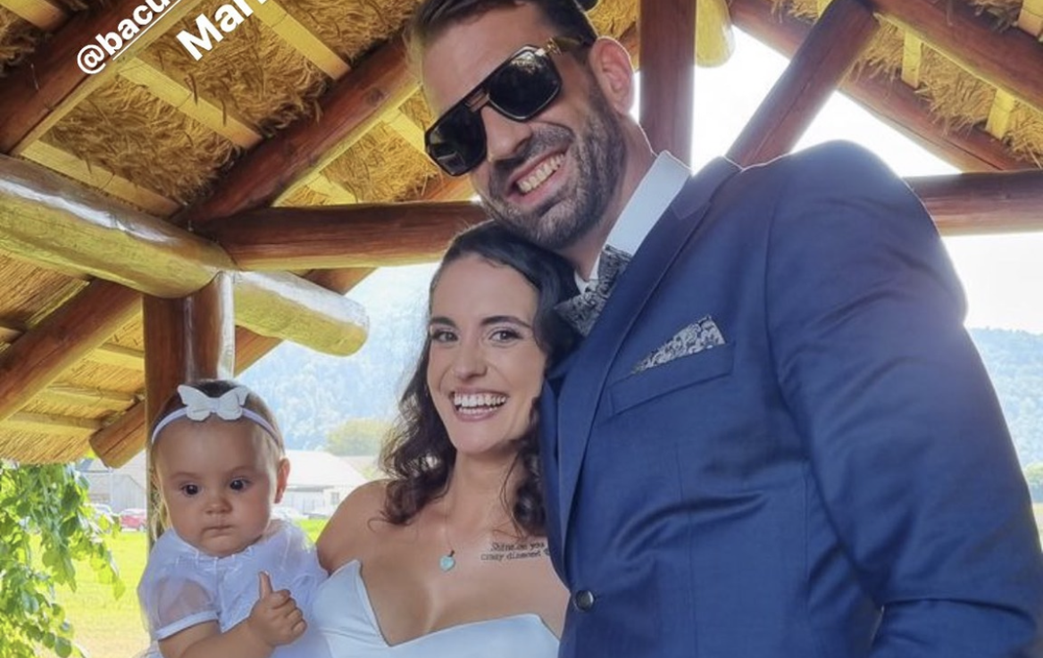 Slovenska igralka in nekdanji košarkar stopila pred oltar #foto - siol.net