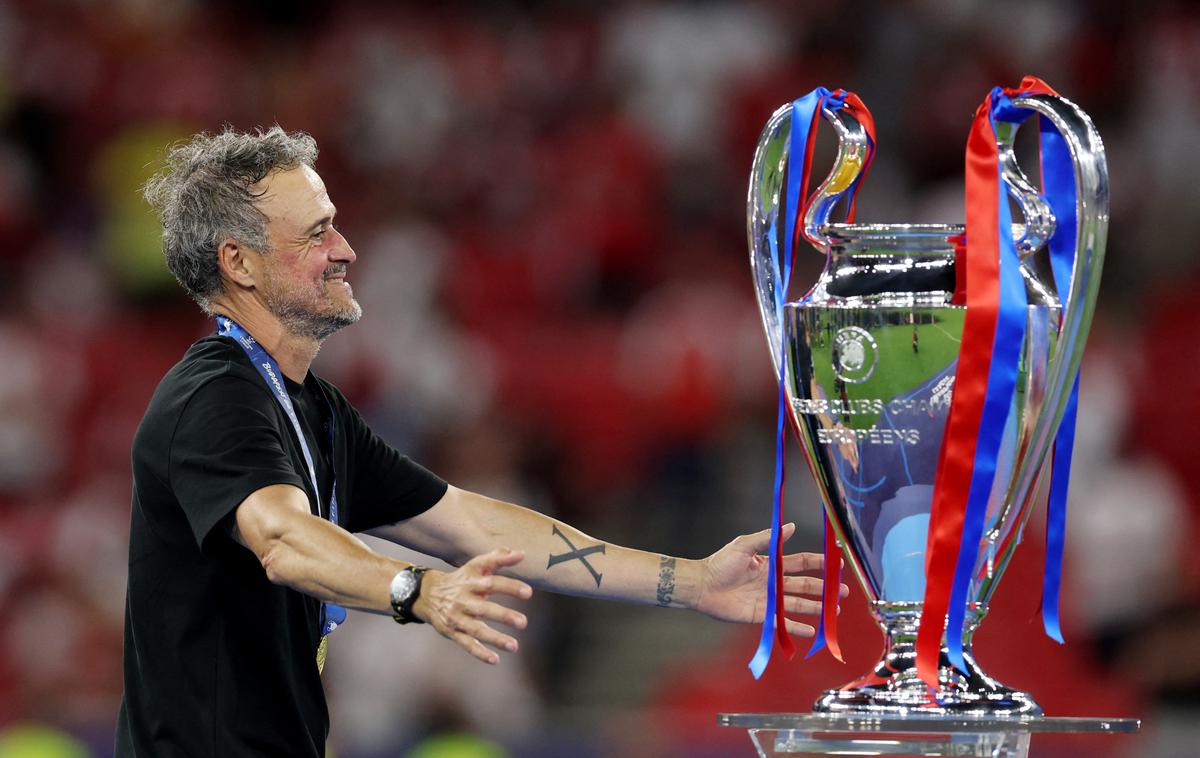 Luis Enrique po tretji evropski lovoriki: Bilo je težje kot lani - siol.net