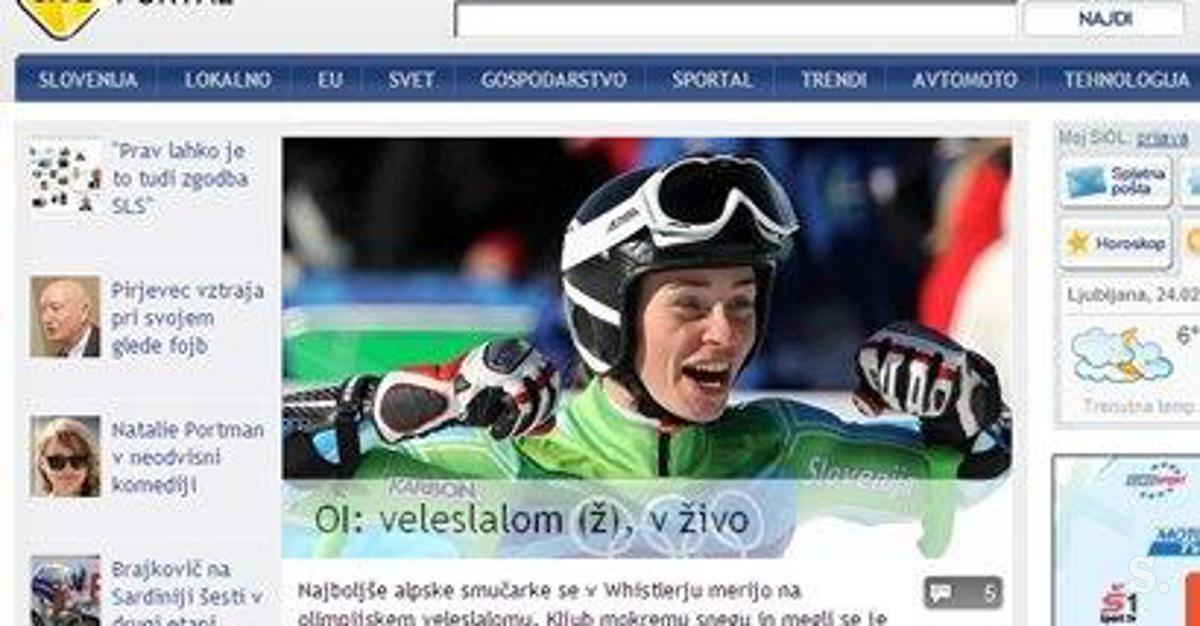 Najdi.si in SiOL.net med prvo trojico najbolj obiskanih spletnih strani - siol.net