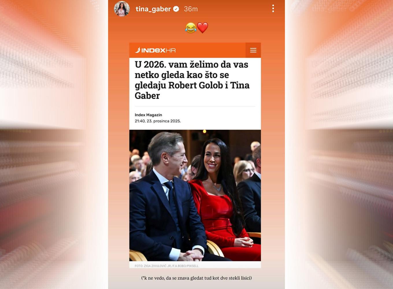 Tina Gaber odkrito o Golobu: Znava se tudi gledati kot stekli lisici ...
