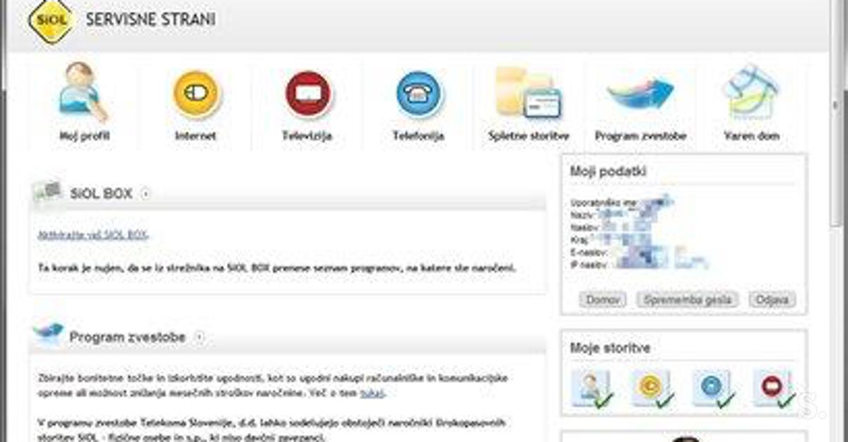 Servisne strani SiOL - siol.net