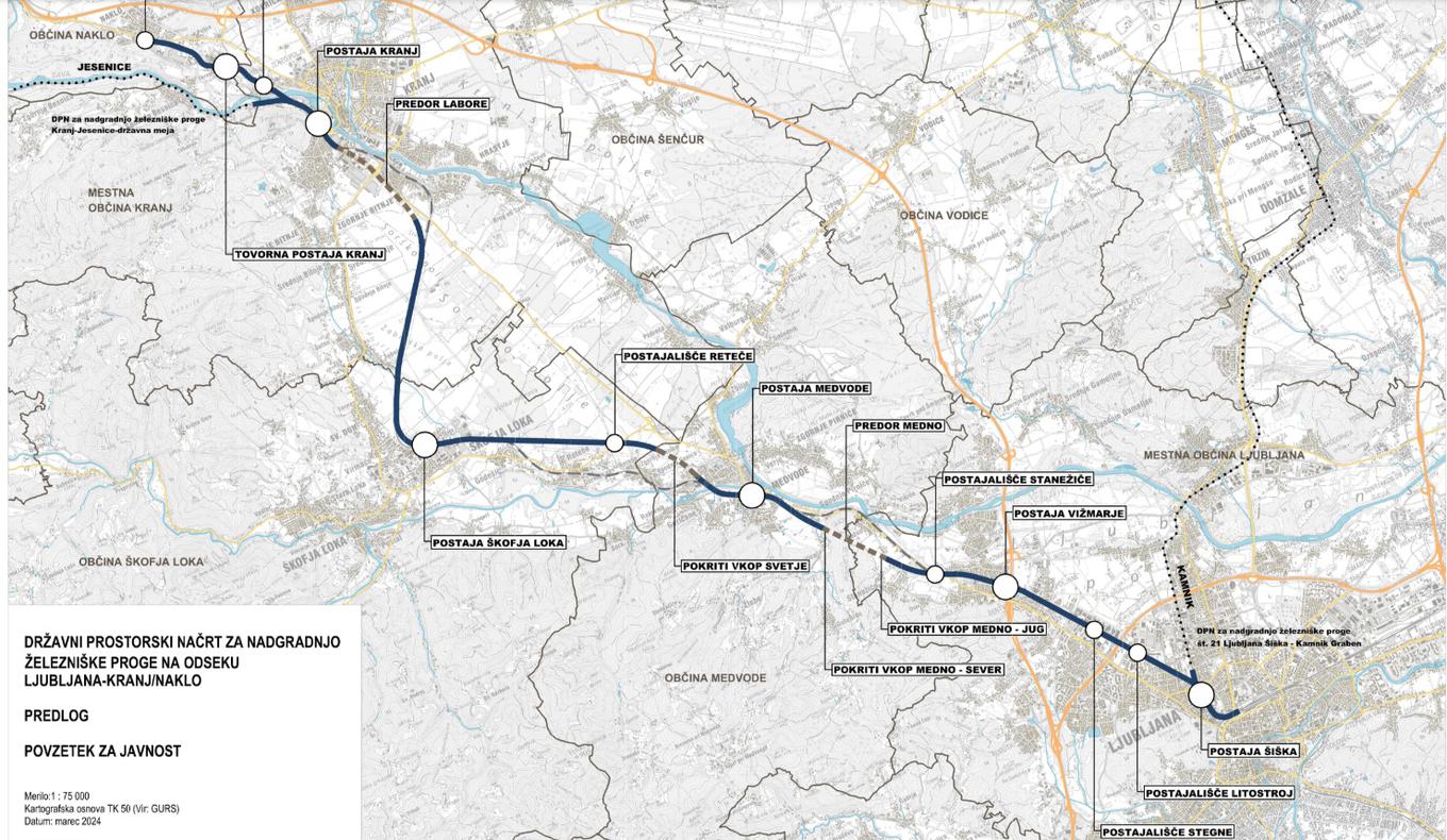 Država razgrnila načrte za nadgradnjo proge med Ljubljano in Kranjem ...