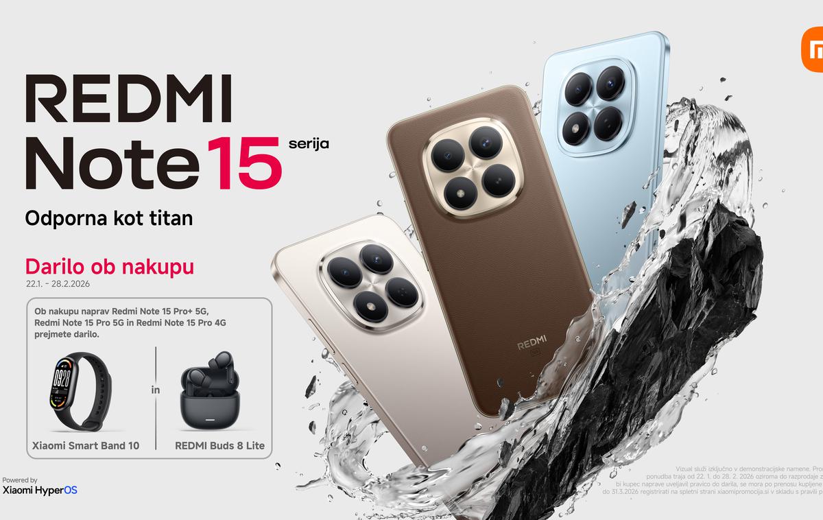 Xiaomi predstavlja serijo REDMI Note 15: odpornost titana in napredne ...